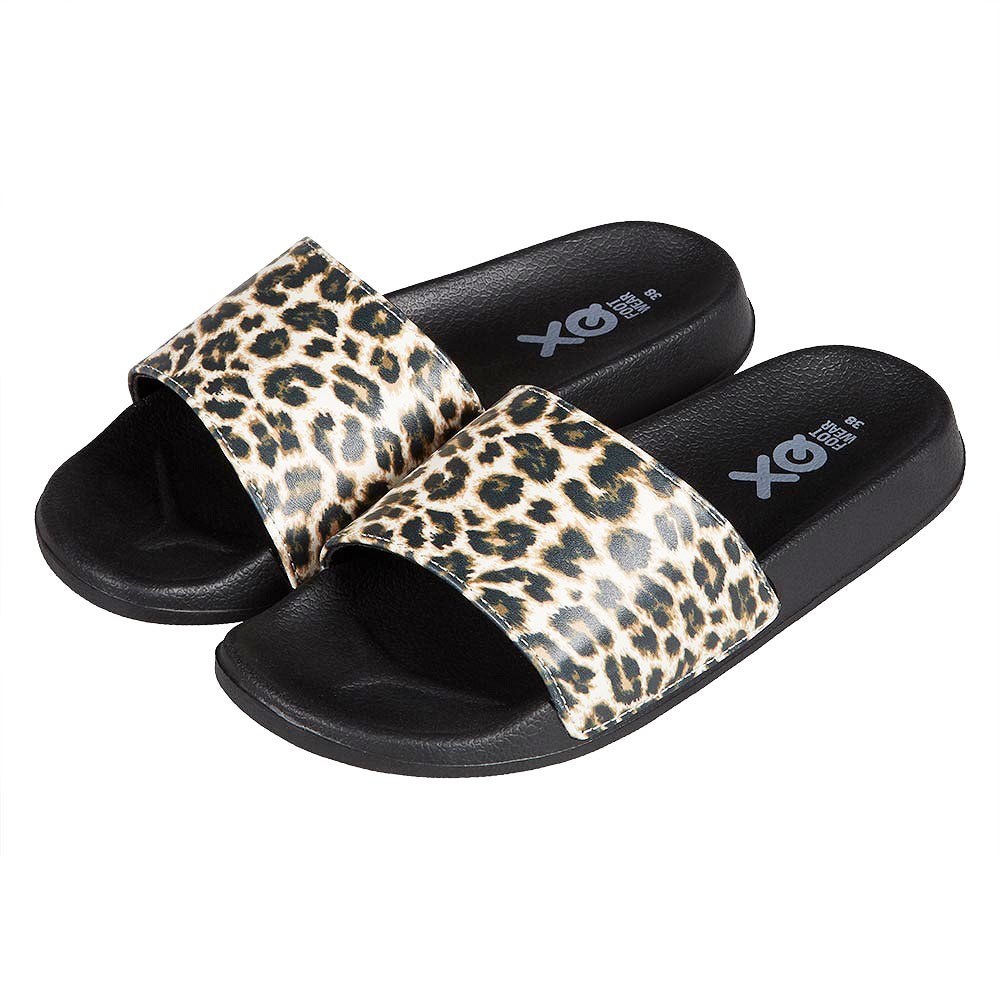 Leonikke Dame Slippers | XQ dame leopard slippers | Leopars slippers ...